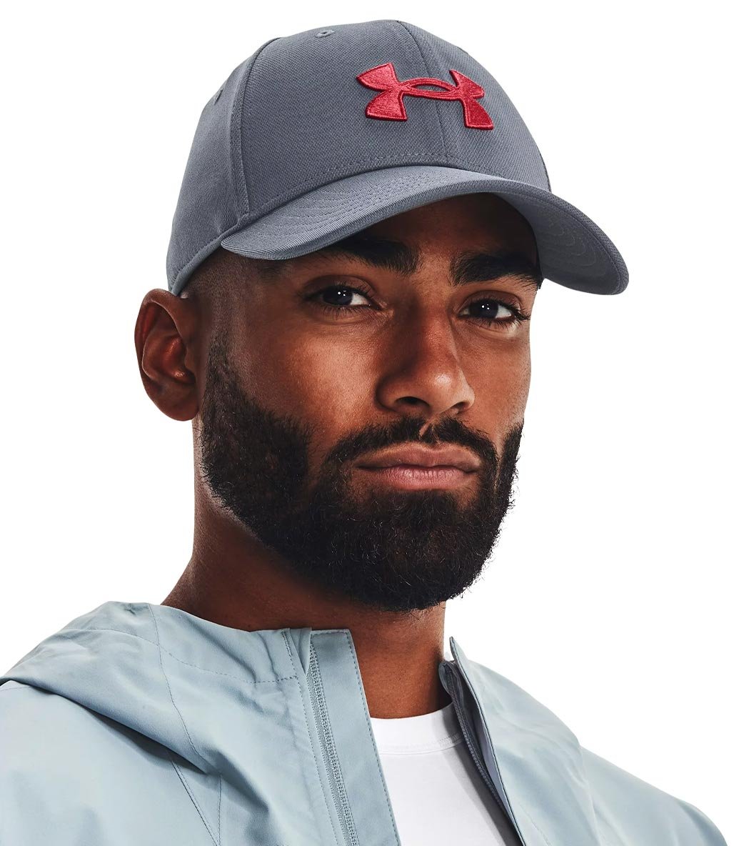 Under Armour Blitzing Adjustable Cap Şapka Gri Kırmızı | Fitmoda