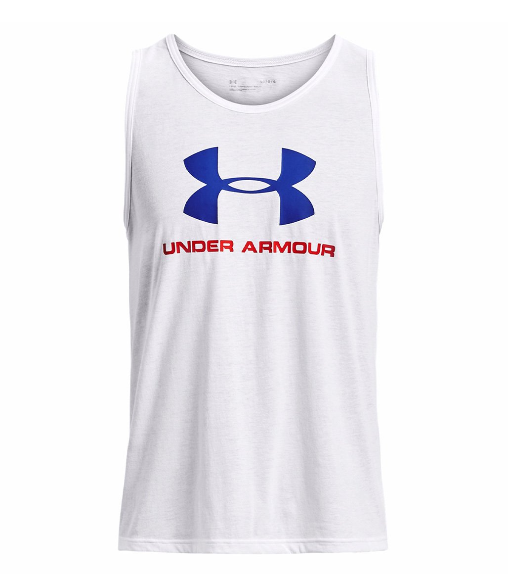 Under Armour Sportstyle Logo Atlet Beyaz Lacivert | Fitmoda